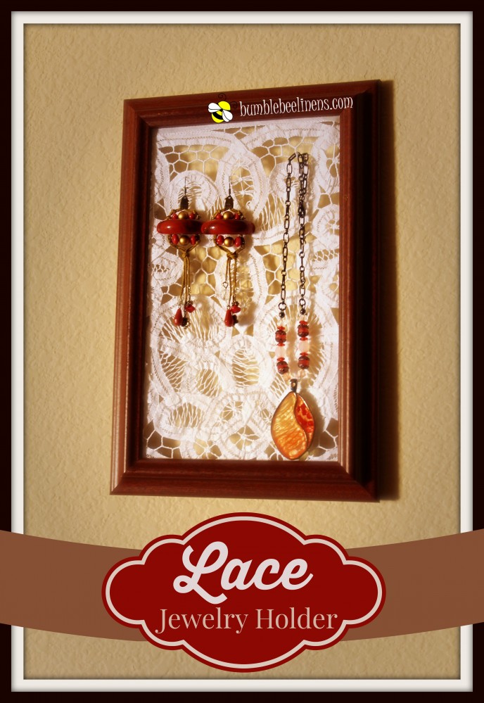 DIY Lace Jewelry Holder Tutorial - Bumblebee Linens