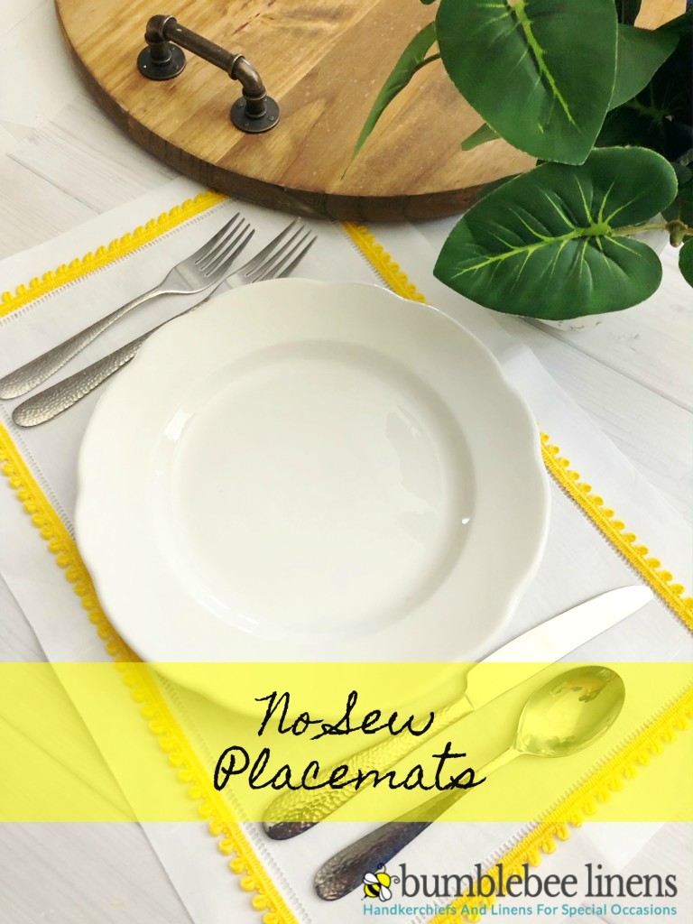 How to Make No Sew Placemats - Bumblebee Linens